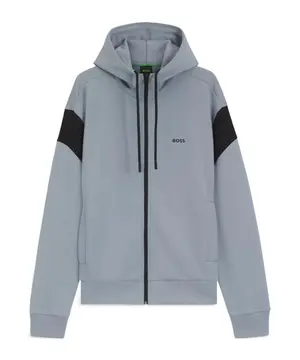 Hugo Boss Long-sleeve Hooded Sweatshirt - Grey