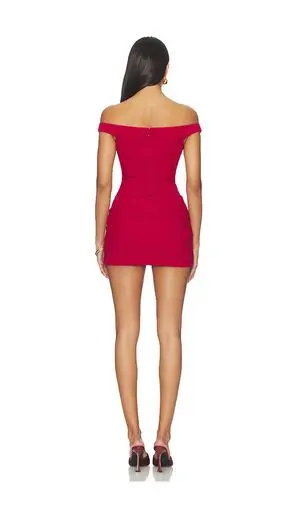 Arcina Ori Off-the-shoulder Crepe Mini Dress