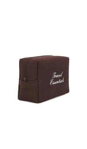 ABBODE Travel Essentials Waffle Pouch - Chocolate