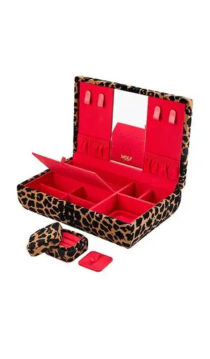 Wolf Savanna Print Medium Jewelry Box