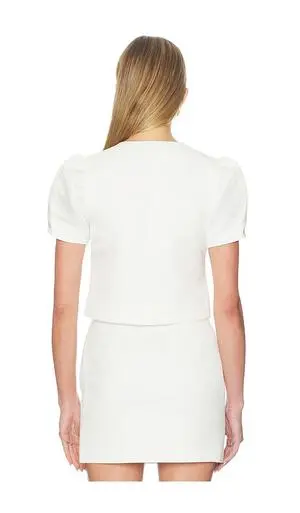 LOVERS AND FRIENDS Ruby Top With Puff Sleeves - White