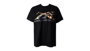 HELLSTAR Orange Sports Camo Core Logo T-shirt - Black