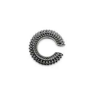 JAGGED HALO JEWELRY Artemis Ear Cuff White Gold Filled - Silver