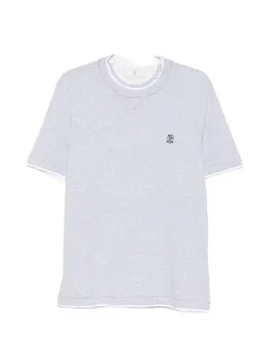 Brunello Cucinelli Logo Cotton T-shirt