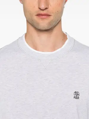 Brunello Cucinelli Logo Cotton T-shirt
