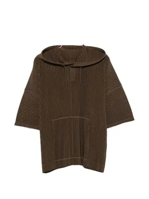 Issey Miyake Hooded T-shirt - Brown