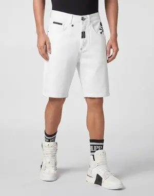 Philipp Plein Button Detailed Shorts For Men