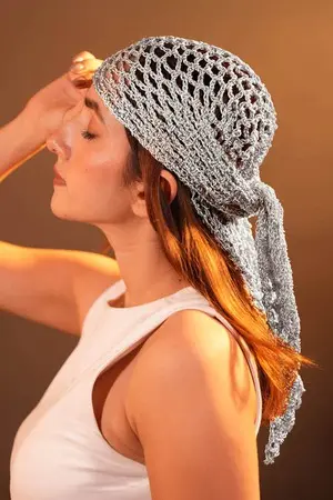 HAIR DRAMA CO Mettalic Scarf