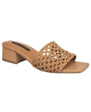 French Connection Waves Woven Mule - Tan
