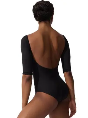 CAPEZIO Boatneck 3/4 Sleeve Leotard