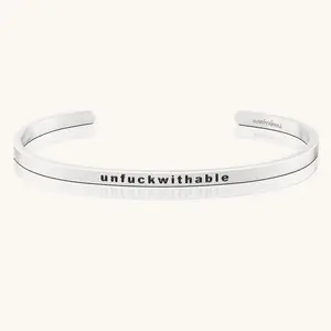 MANTRA Unfuckwithable Bracelet - Silver