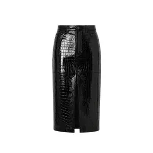OSCARMORRIS Croco Skirt - Black