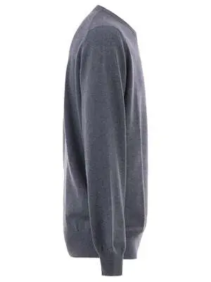 Brunello Cucinelli Cashmere Crew Neck Sweater - Gray