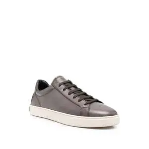TOD'S Grey Leather Low-top Sneakers With Rubber Sole - Gray