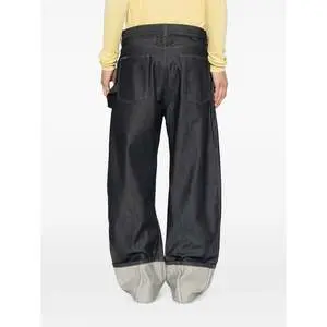 JW Anderson Wide-leg Denim Jeans With Contrast Stitching