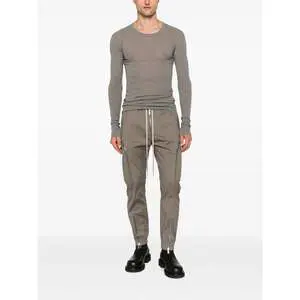 Rick Owens Grey Trousers Tapered Trousers