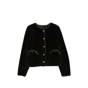 BLAZÉ MILANO Jackets Faux Fur & Shearling Jackets - Black