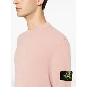 Stone Island Crew Neck Long Sleeve Virgin Wool Jumper