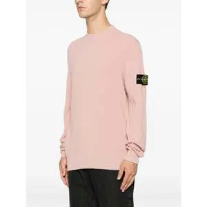 Stone Island Crew Neck Long Sleeve Virgin Wool Jumper