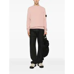 Stone Island Crew Neck Long Sleeve Virgin Wool Jumper