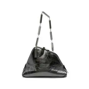 Attico Grey Metallic Effect Tote Bag - Gray