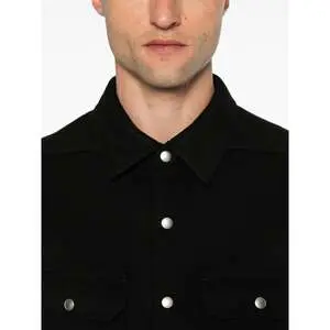 Rick Owens Rws Virgin Wool Shirt Jacket