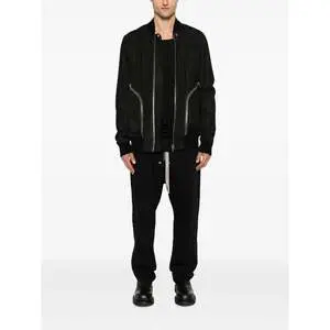 Rick Owens Leather Bomber Jacket
