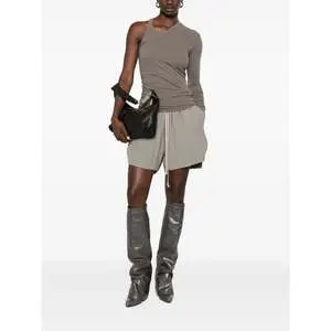 Rick Owens One-shoulder Long Sleeve Top - Gray