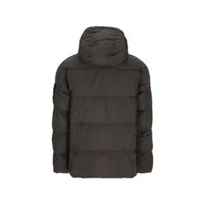 Stone Island Quilted Hooded Down Jacket - Gray