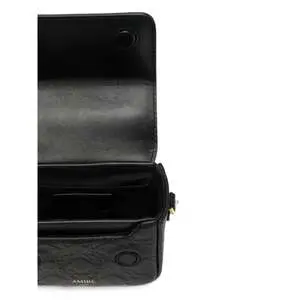Amiri Mini Bag With Debossed Logo Plaque - Black