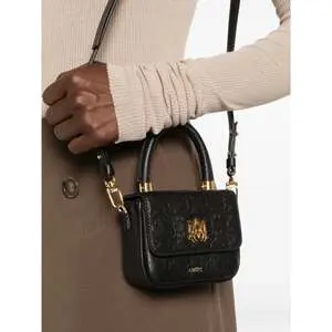 Amiri Mini Bag With Debossed Logo Plaque - Black