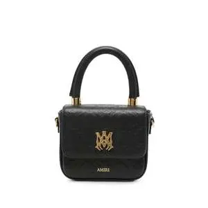 Amiri Mini Bag With Debossed Logo Plaque - Black