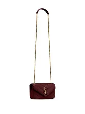 Saint Laurent Loulou Mini Bag In Lambskin - Red