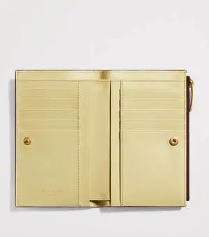 Bottega Veneta Medium Leather Intrecciato Bifold Wallet