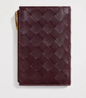 Bottega Veneta Medium Leather Intrecciato Bifold Wallet
