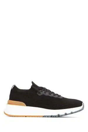 Brunello Cucinelli Knit Lace-up Sneakers - Multicolor