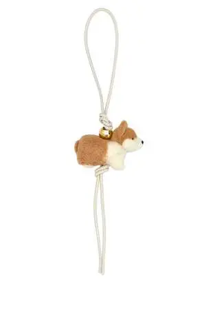 Loewe Leather And Felt Corgi Key Ring
