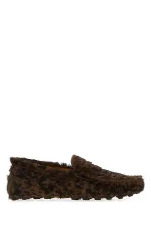 TOD'S Printed Calf Hair Loafers - Multicolor