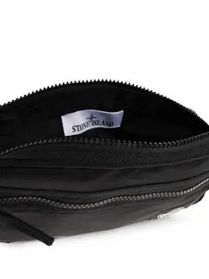 Stone Island Belt Bag In Nylon With Zip And Compass Badge