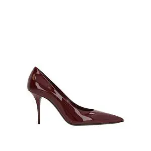 Saint Laurent Norma Patent Effect Leather Pumps - Red