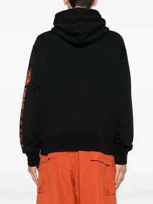 Stone Island Oversized-fit Zip-up Sweatshirt With `vertical Placement` Print