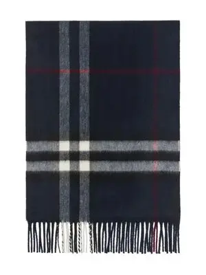 Burberry Giant Check Cashmere Scarf - Blue