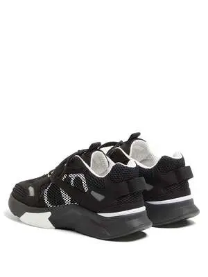 Valentino Garavani Demivee Sneakers In Mesh Fabric With Suede Inserts