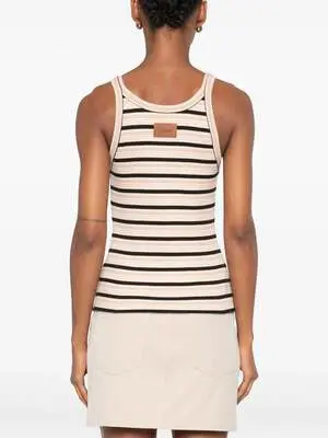 Fendi Multicolour Cotton Striped Knit Top