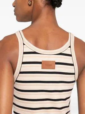 Fendi Multicolour Cotton Striped Knit Top