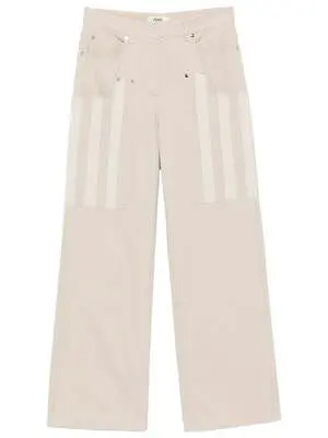 Fendi Pequin Jacquard Cotton Drill Trousers - Multicolor
