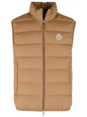 Moncler Contrin Polyester Vest - Brown
