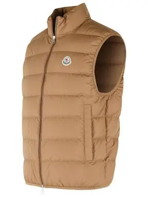 Moncler Contrin Polyester Vest - Brown