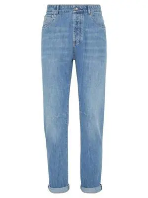 Brunello Cucinelli Lightweight Five-pocket Denim Pants - Blue