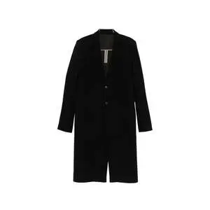 Rick Owens Coats Single Breasted Coats - Black
